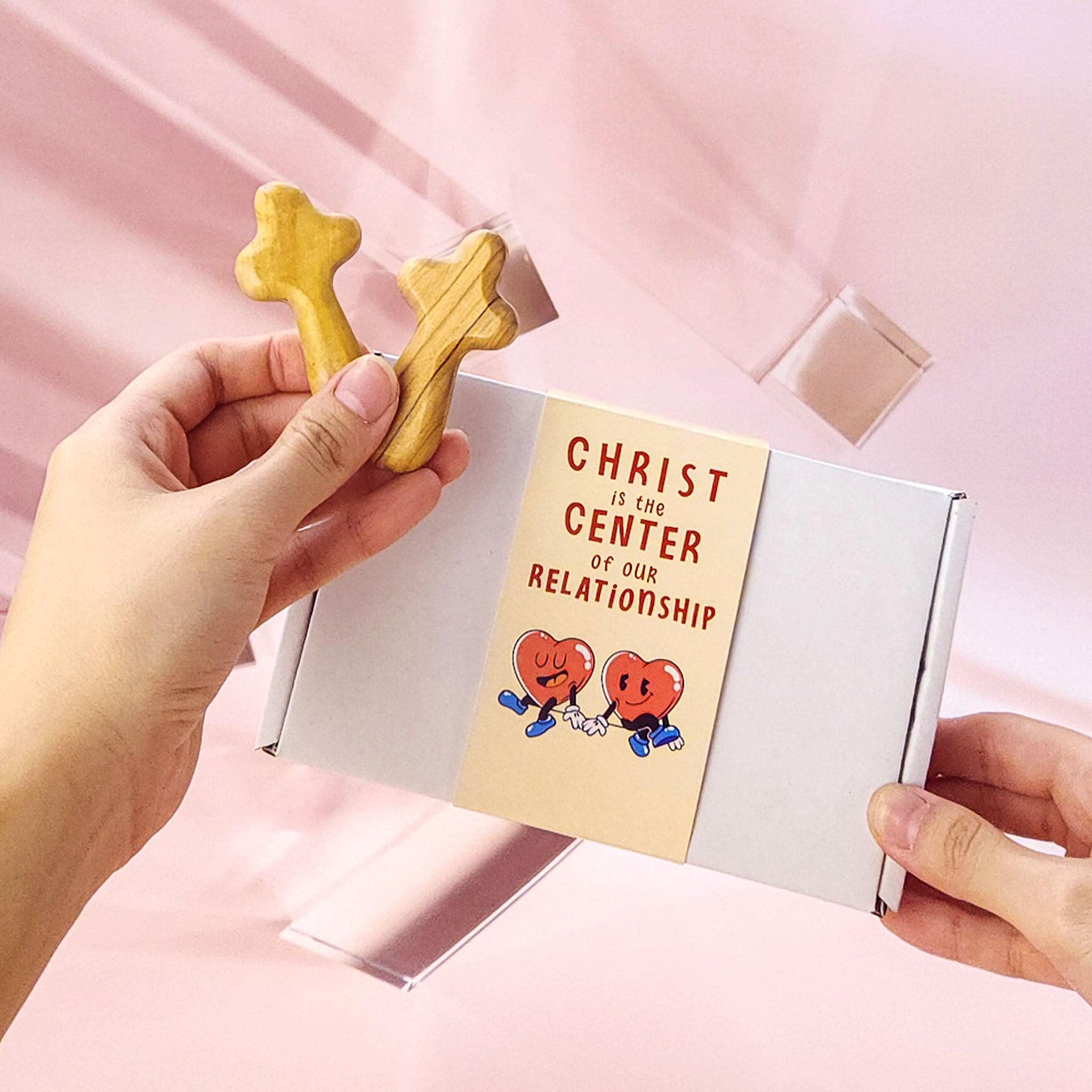 Emmanuel Holding Cross (couples cross) – In The Beloved