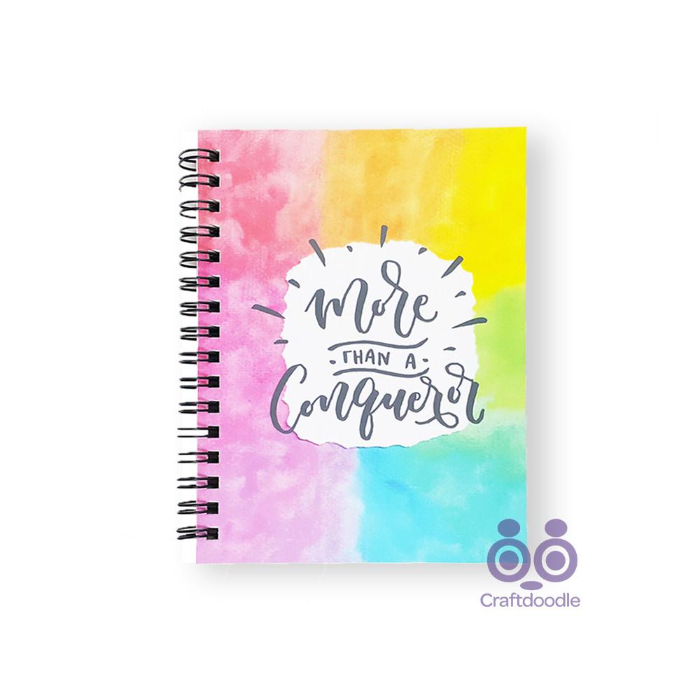 More Than a Conqueror A6 Notebook – In The Beloved